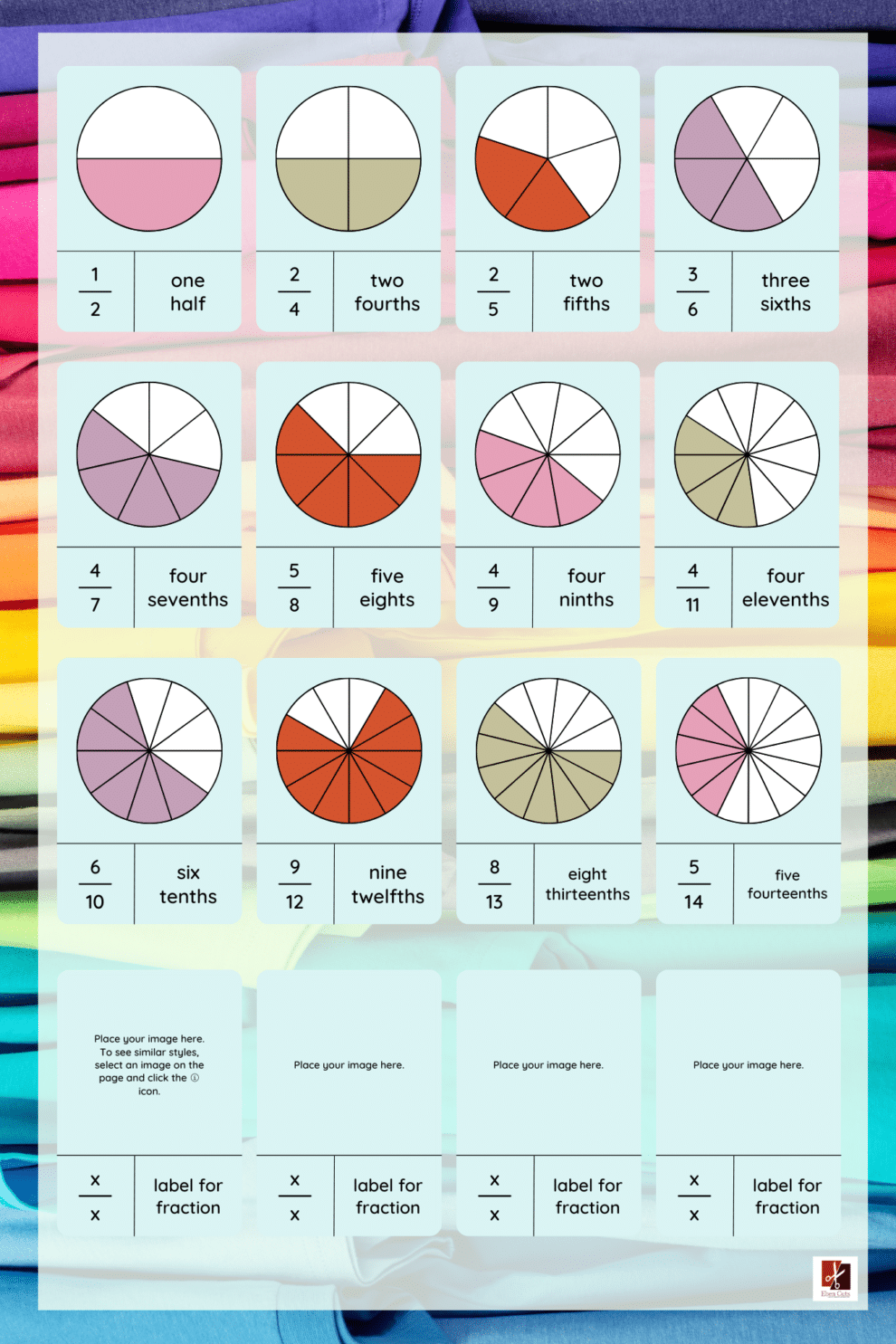 Fraction Classroom Instructional Posters Ebencuts