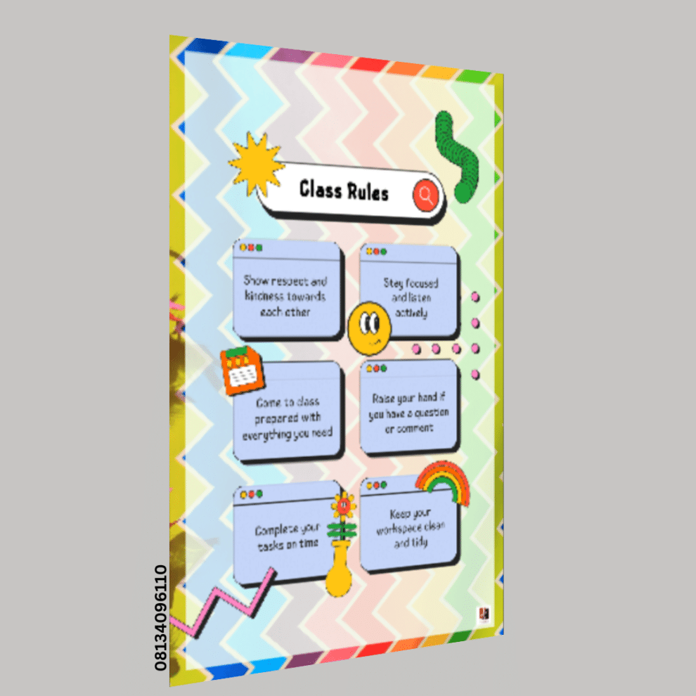 “Class rules”- -Classroom Instructional Posters - ebencuts