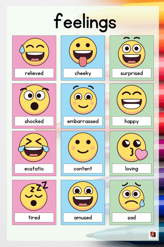 “Feelings ” -Classroom Instructional Posters - ebencuts
