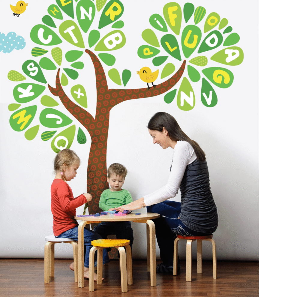 “Colorful Leaf design” – Classroom Tree Sticker Display - ebencuts