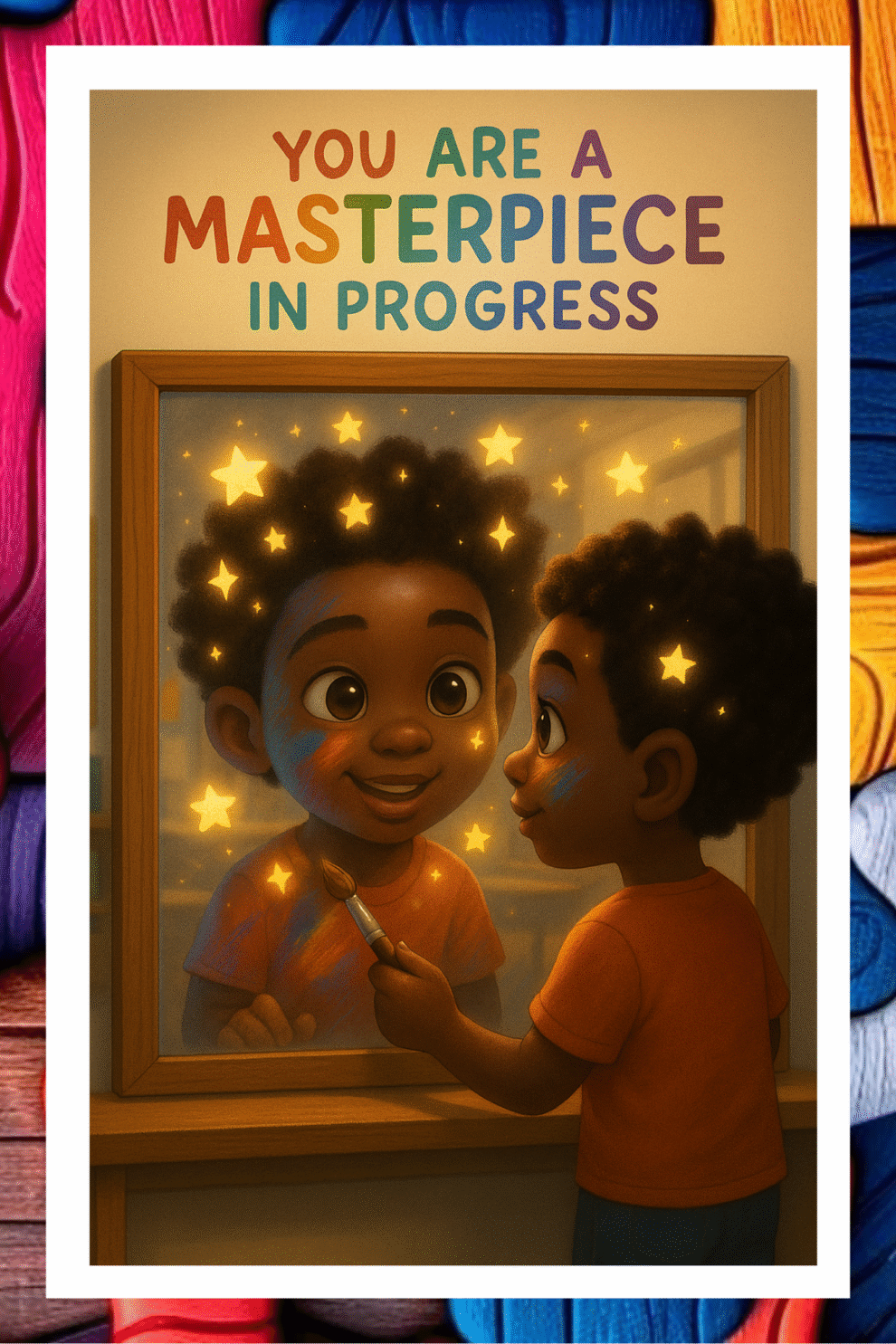 You are a masterpiece in progress- A.I Motivational Posters - ebencuts