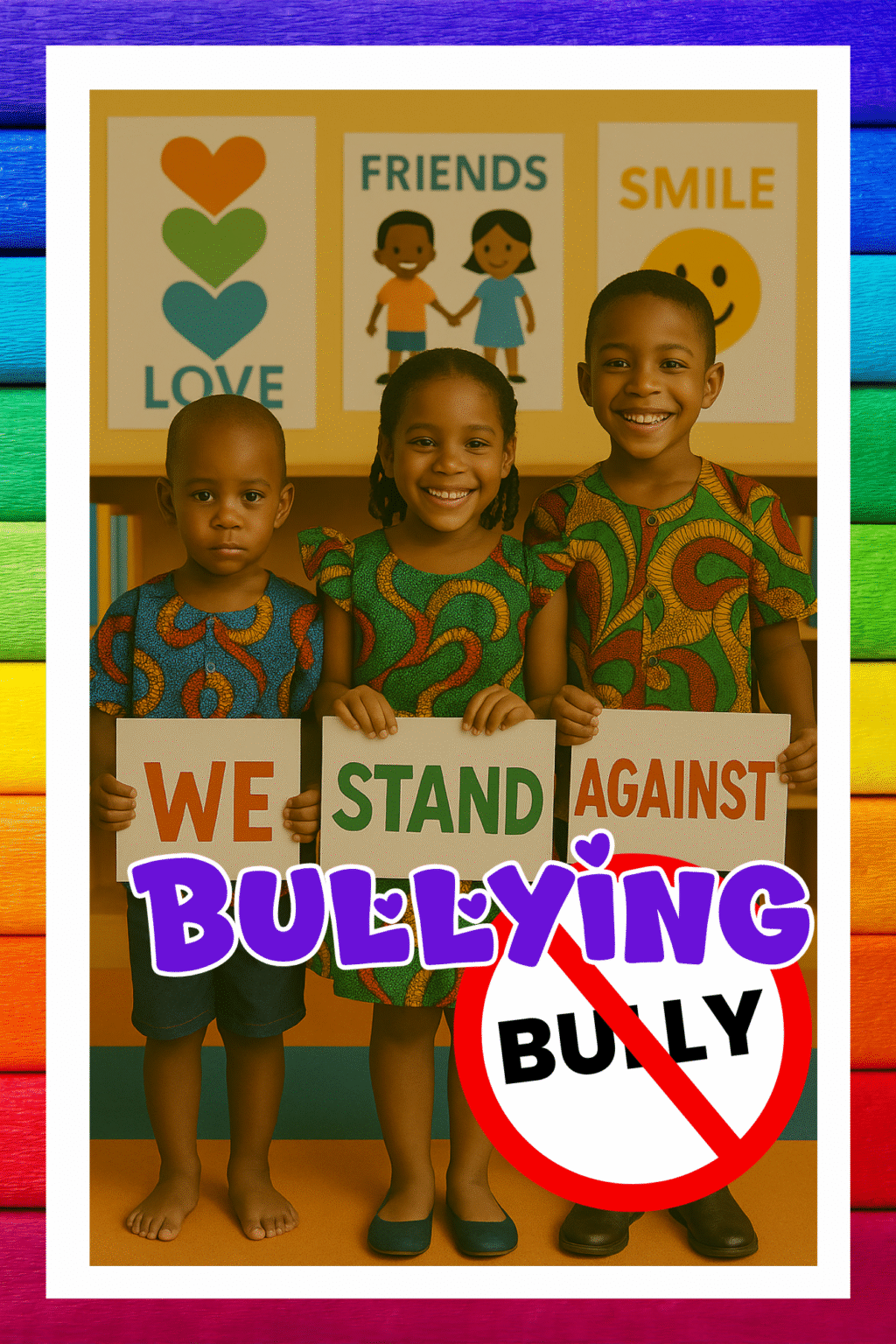 We stand against bullying- A.I Motivational Posters - ebencuts